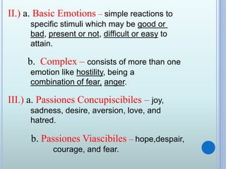 CLASSIFICATION of Emotion | PPTX