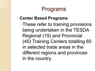 CHED nad TESDA Projects and Programs | PPTX