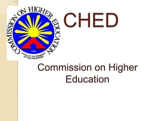 CHED programs and project | PPTX