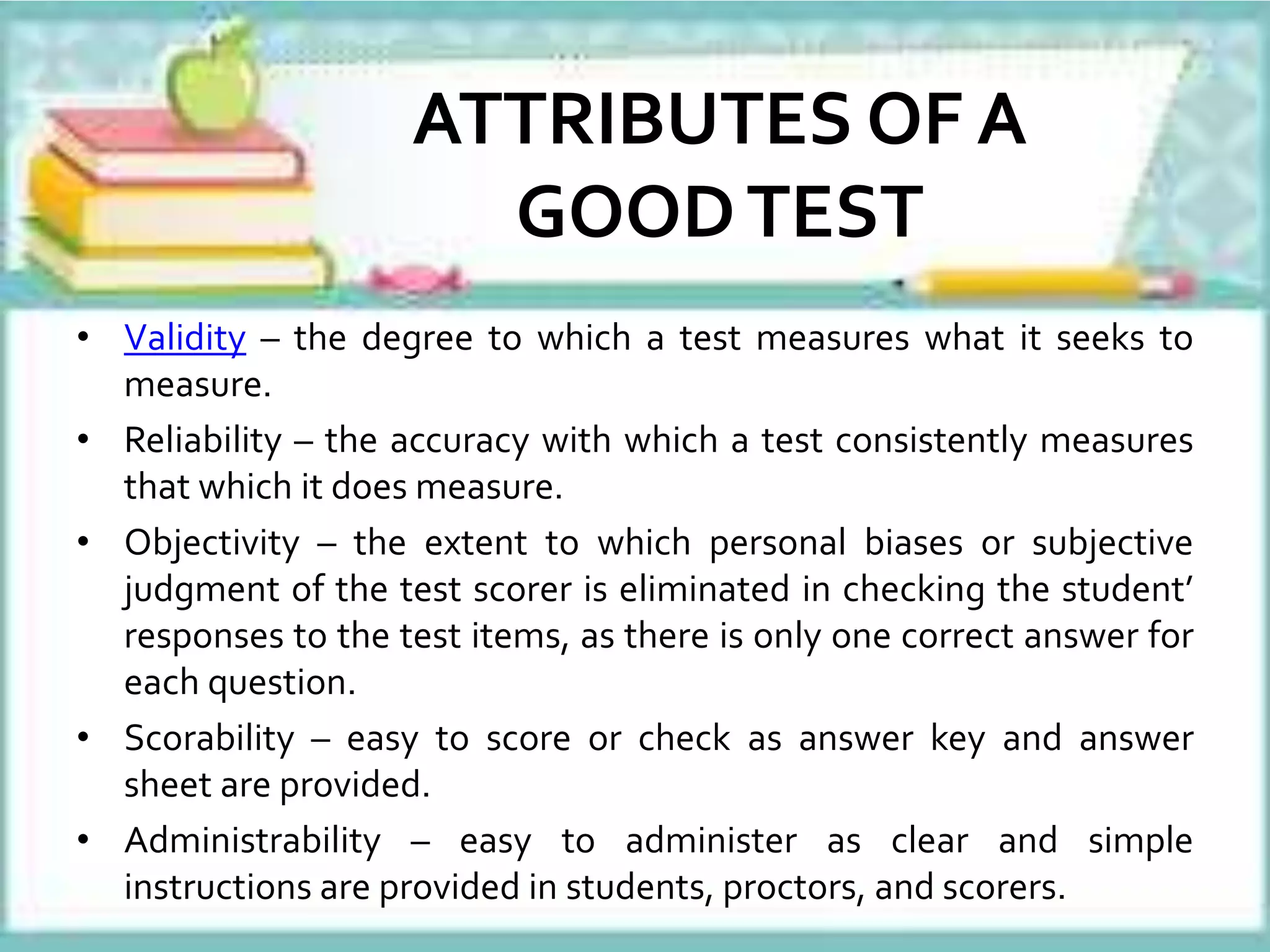 CONSTRUCTING PAPER-AND-PENCIL TESTS | PPTX