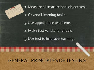 CONSTRUCTING PAPER-AND-PENCIL TESTS | PPTX