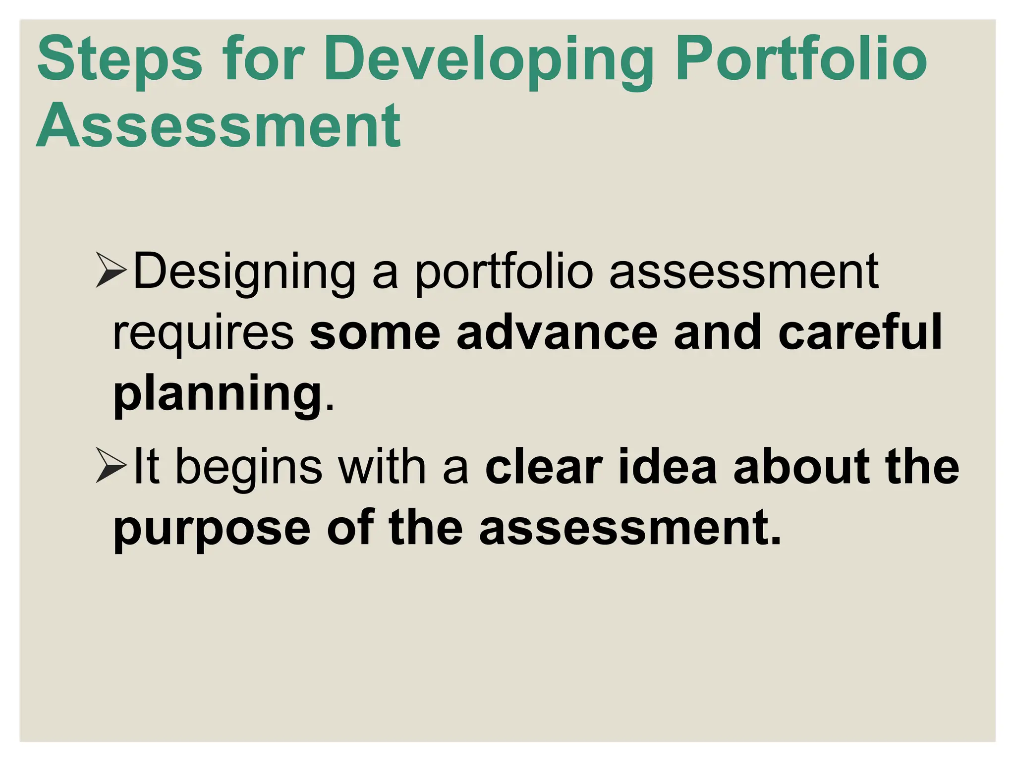 REPORT LESSON 14.- Assessment Portfoliopptx | PPTX