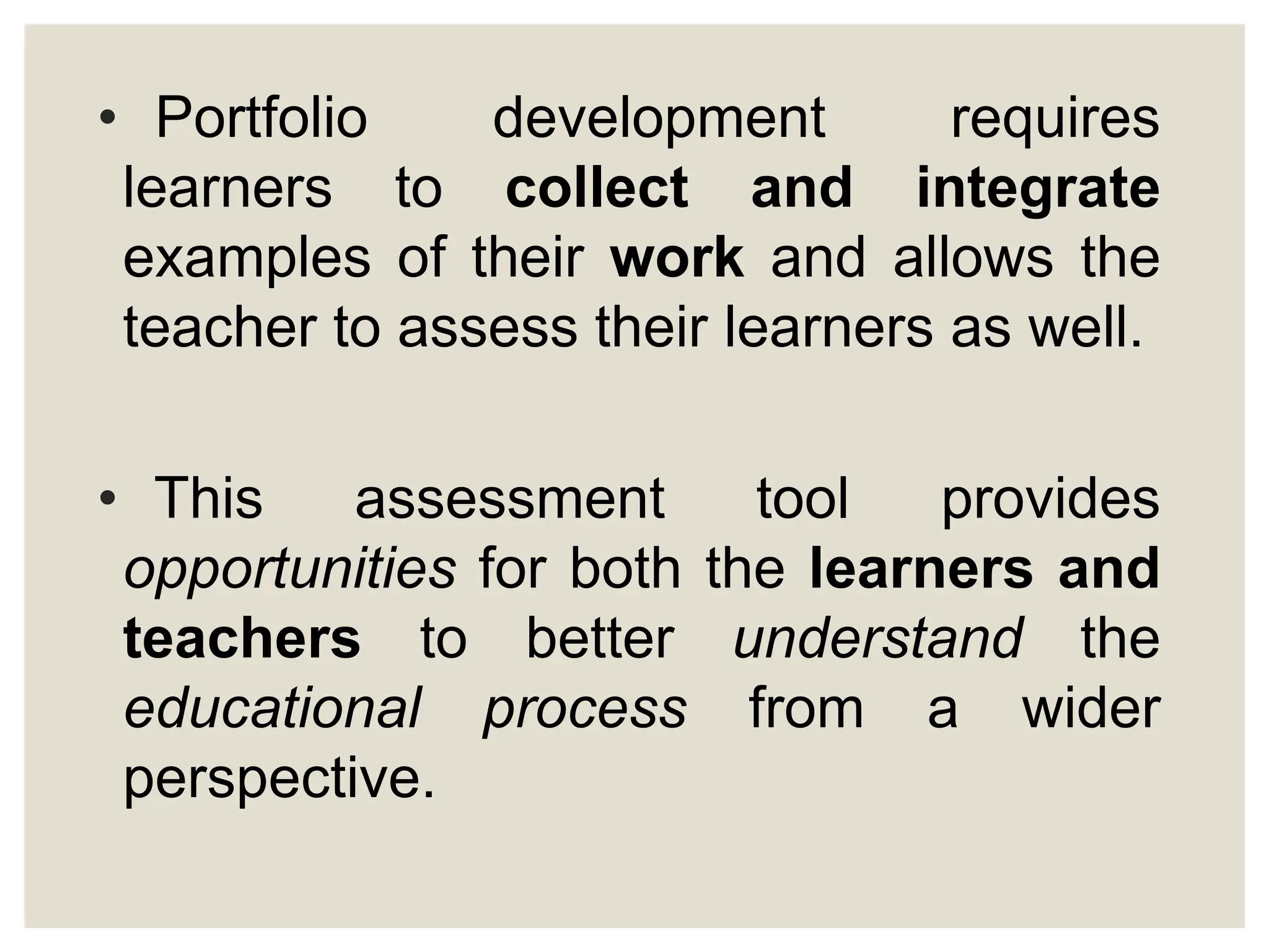 REPORT LESSON 14.- Assessment Portfoliopptx | PPTX