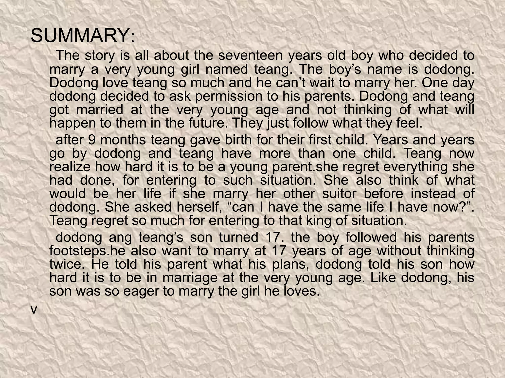 Urbana At Felisa, Footnote to Youth and The Nanking Store | PPTX