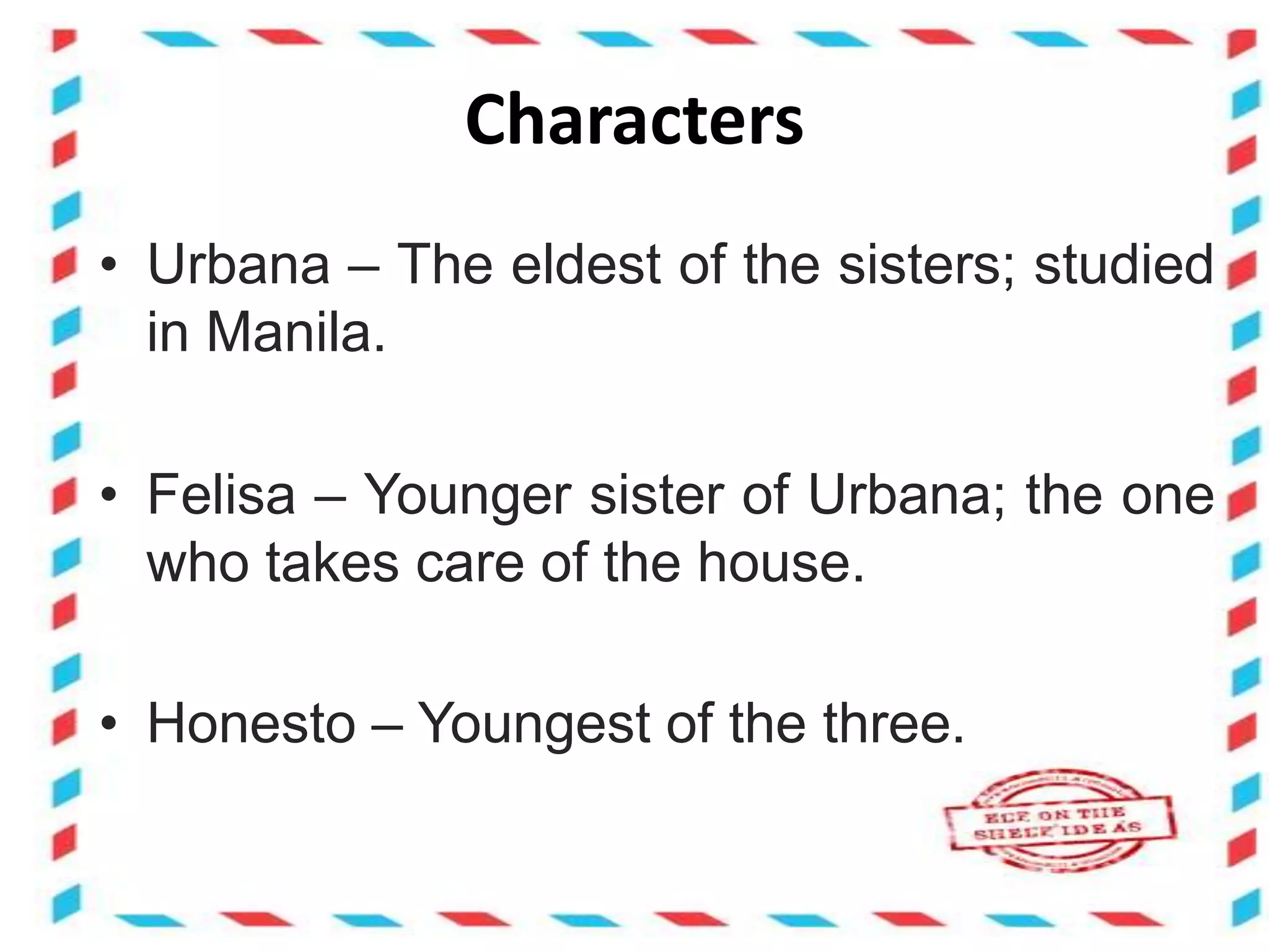 Urbana At Felisa, Footnote to Youth and The Nanking Store | PPTX