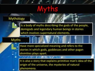 Modern Fairytales and Writers, Folklore and Folktales and Myth | PPTX