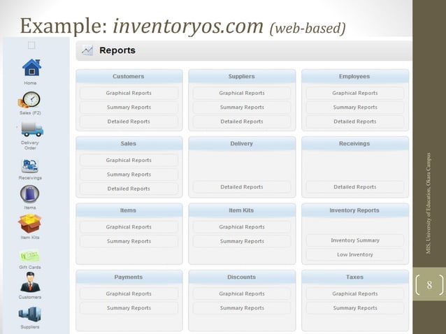 Lecture 7: Report management system | PPT | Technology & Computing