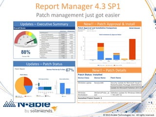 N-able Report Manager 4.3 -- Patch Management Just Got Easier | PDF