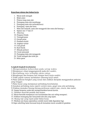 Report mesin larik | DOCX