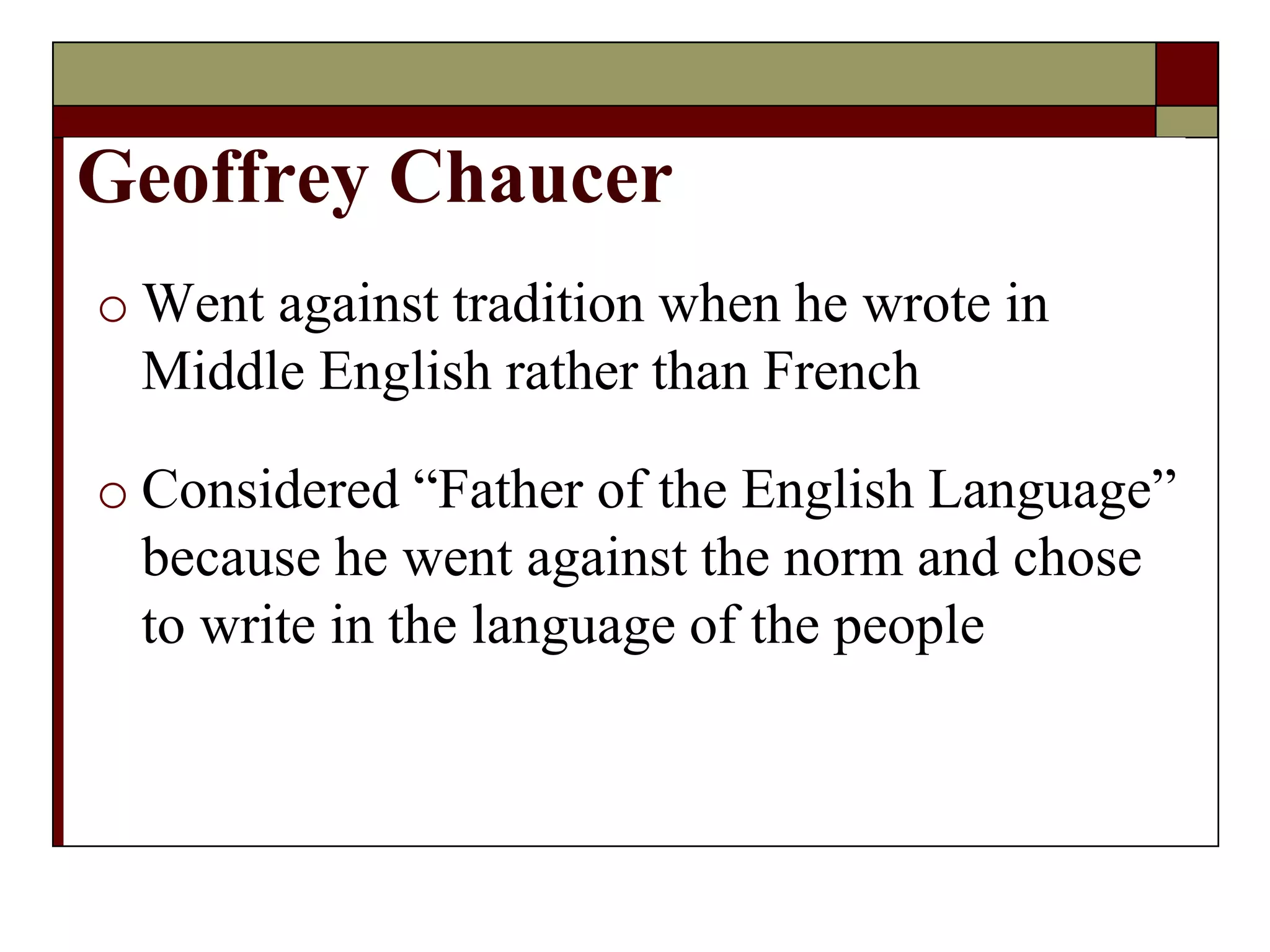 Metrical Tales | PPTX