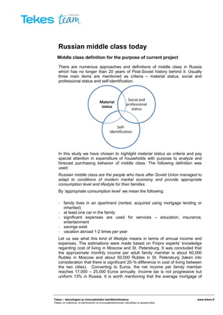Report: Future of Russian Middle Class | PDF