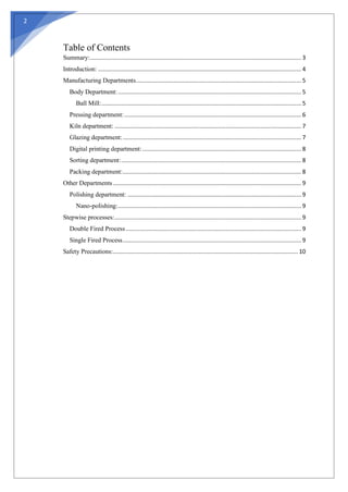 Industrial Visit Report | PDF