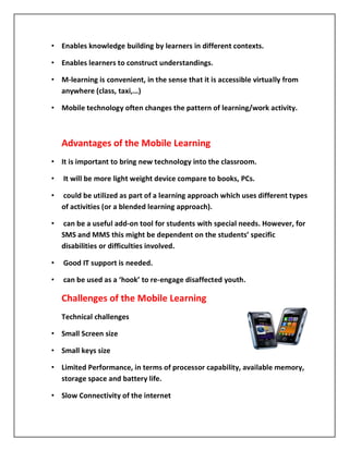 Report mobile learnin | PDF