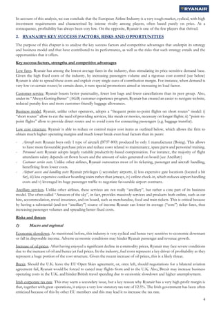 Ryanair - Corporate Financial Modelling | PDF