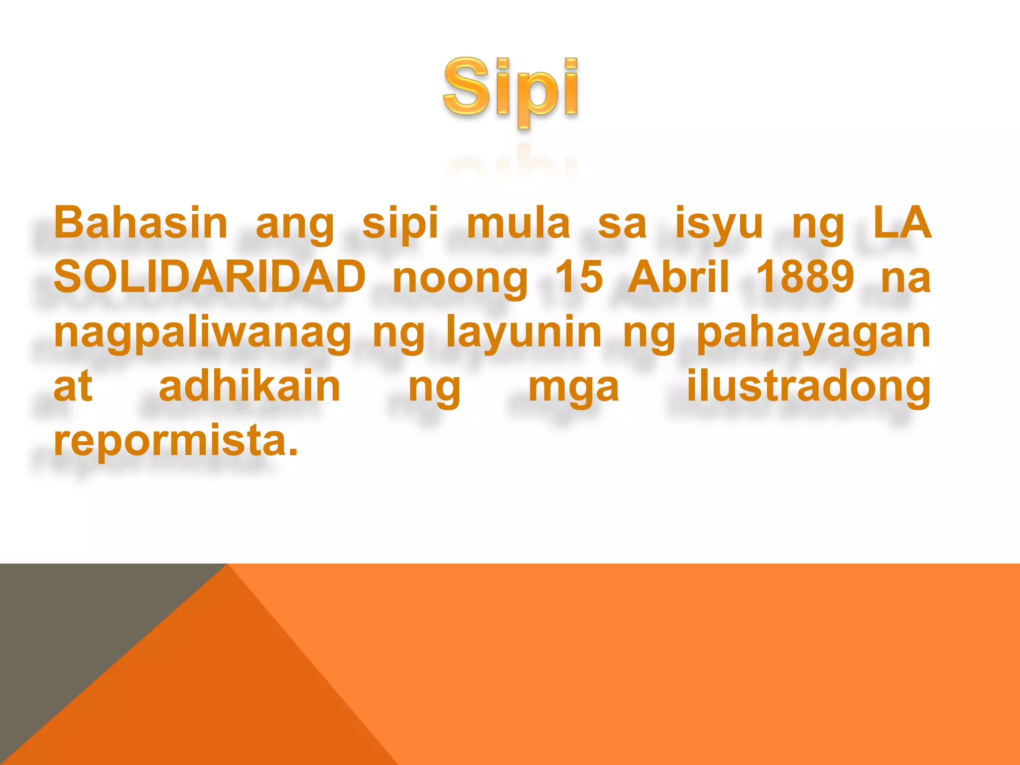 Modyul 3: Mga Repormista at ang kanilang adhikain | PPT