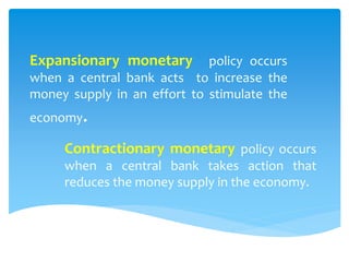 MONETARY POLICY | PPT