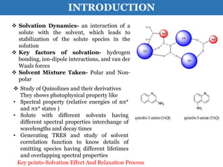 SOLVATION DYNAMICS OF HYDROGEN BONDING | PPTX