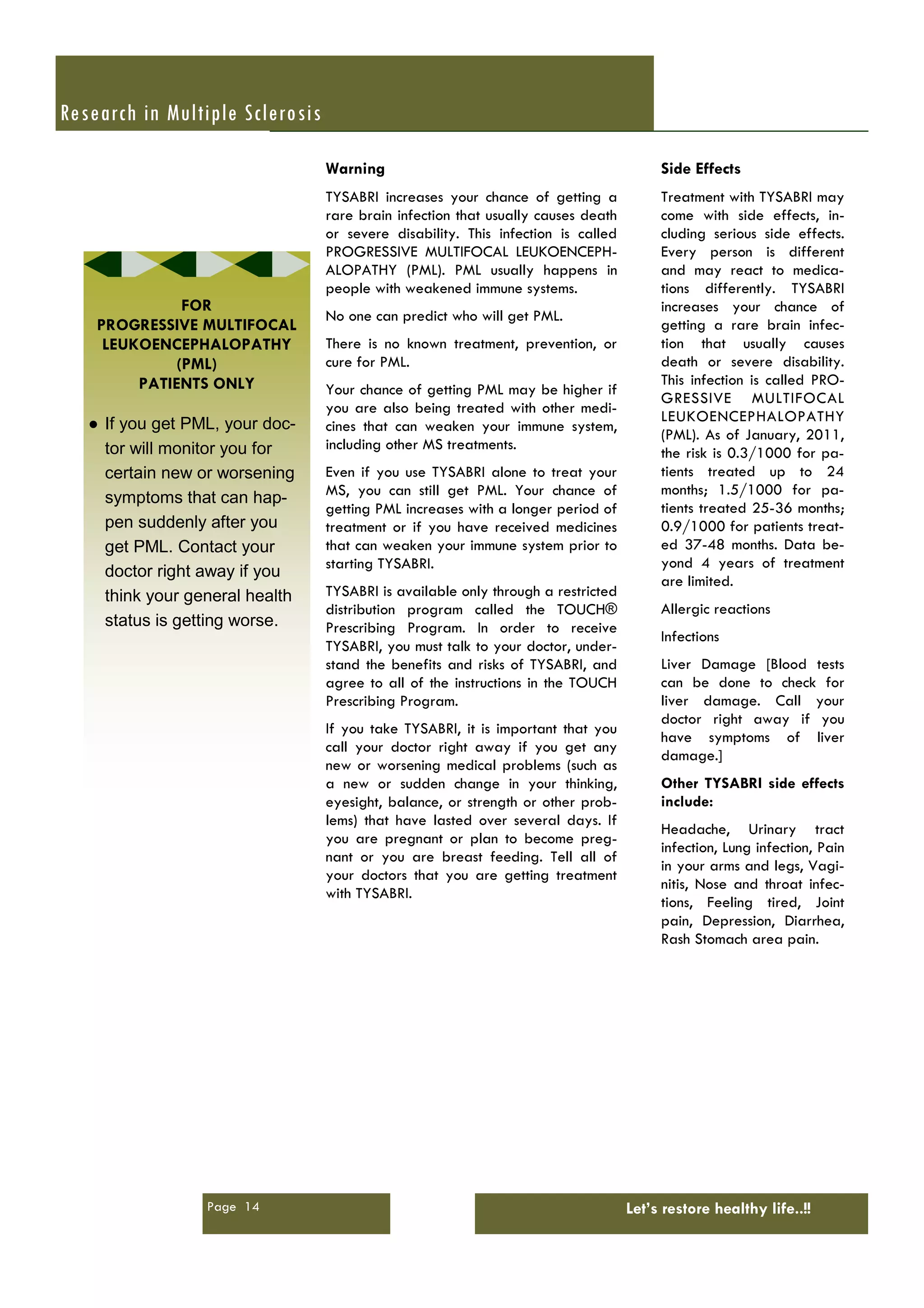 Report multiple sclerosis | PDF