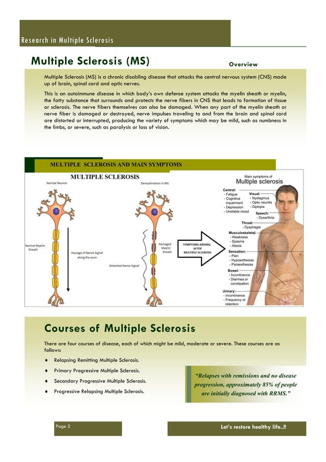 Report multiple sclerosis | PDF