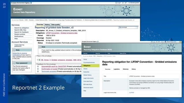 Reportnet 3 - Online Integration of Environmental and Climate Data in ...