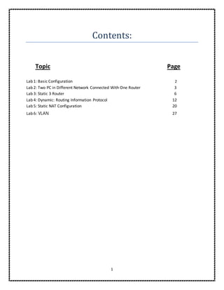 Networking Lab Report | PDF