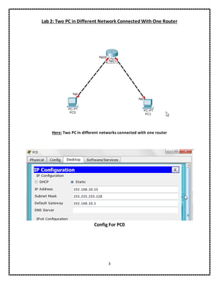 Networking Lab Report | PDF