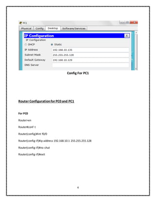 Networking Lab Report | PDF