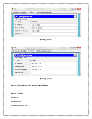 Networking Lab Report | PDF