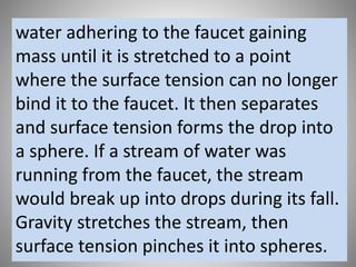 Surface Tension | PPTX