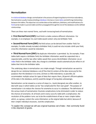 Report Normalization documents | DOCX