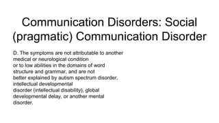 Neurodevelopmental disorders according to the dsm 5 tr | PPTX
