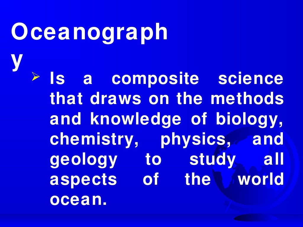 Oceanography Meaning