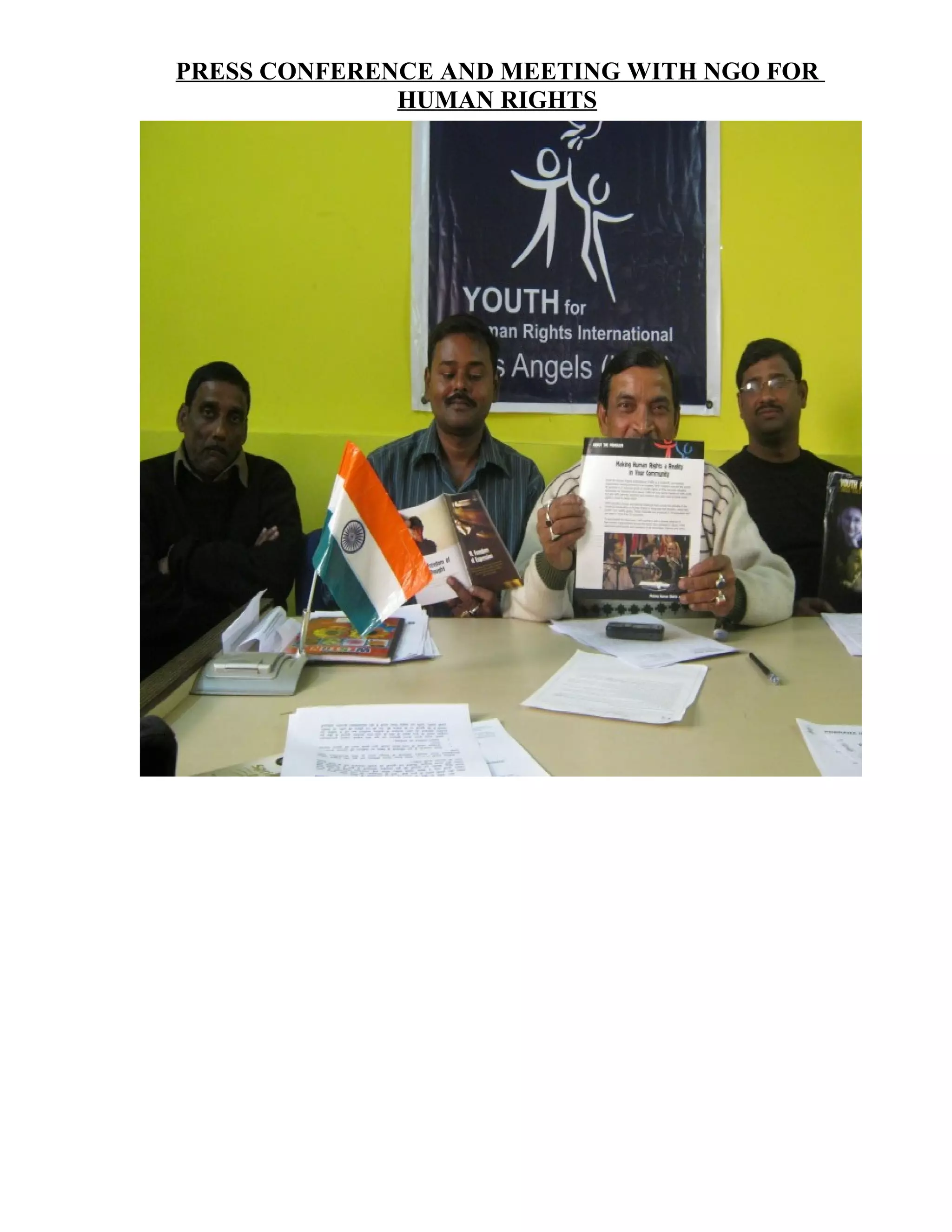 HUMAN RIGHTS AWARENESS PROGRAMME IN JHARKHAND ( SUPPORTED BY YHRI) | DOC