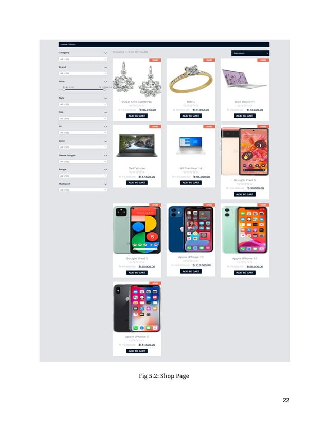 Report of e commerce website | PDF