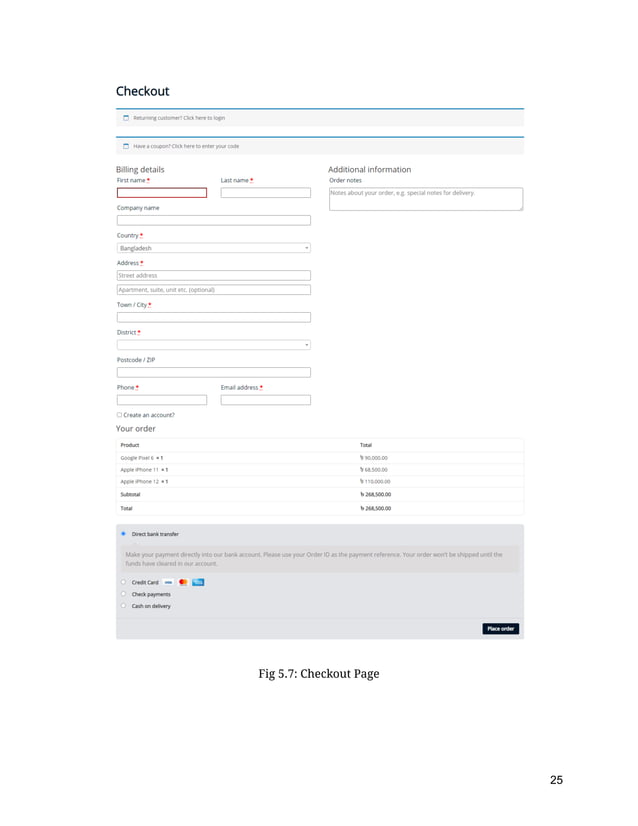 Report of e commerce website | PDF