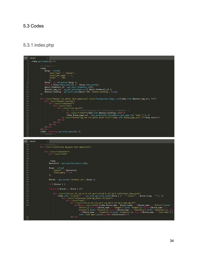 Report of e commerce website | PDF