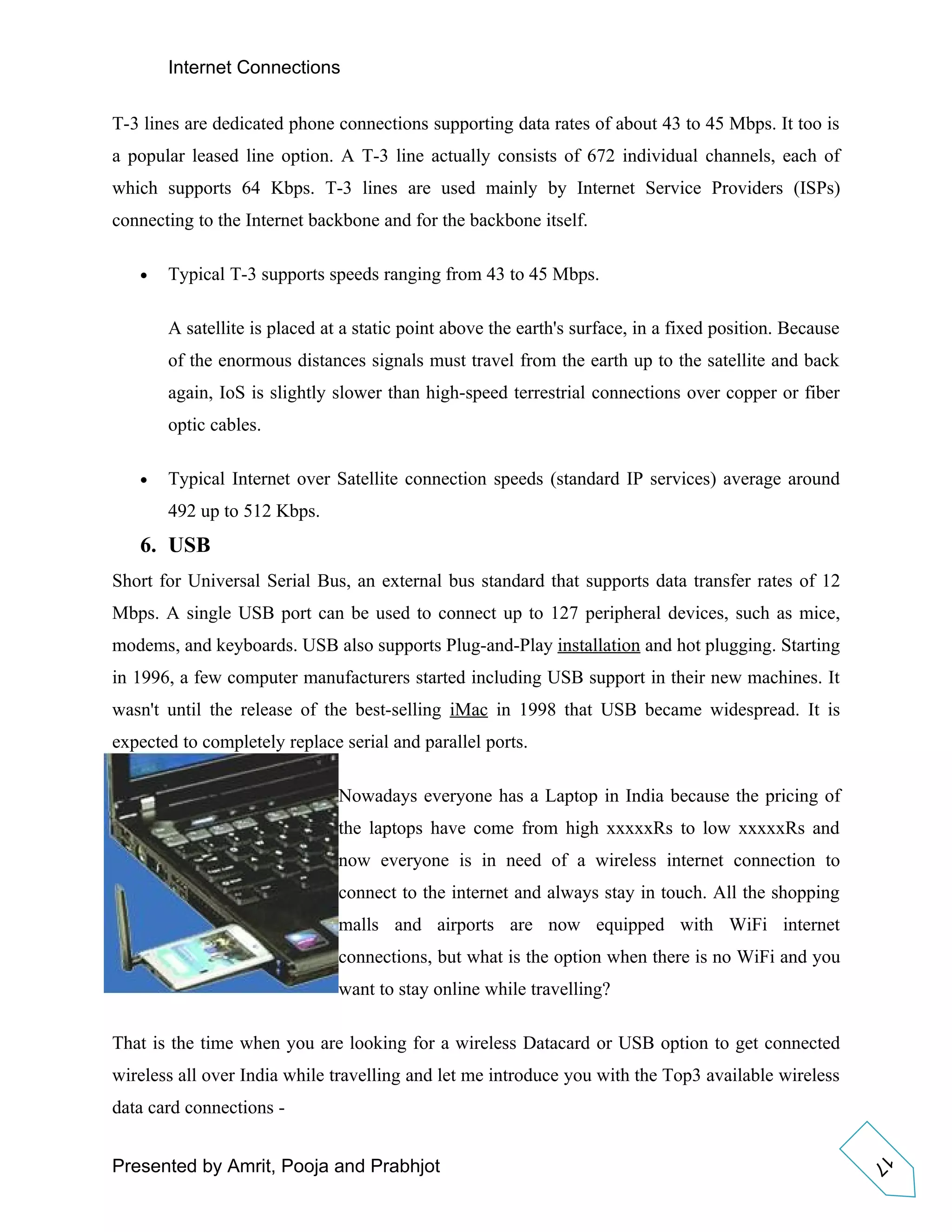 Report of internet connections | DOC