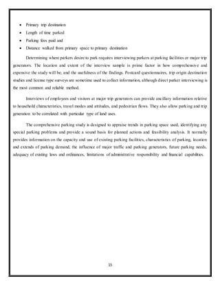 Report of parking problem | DOCX