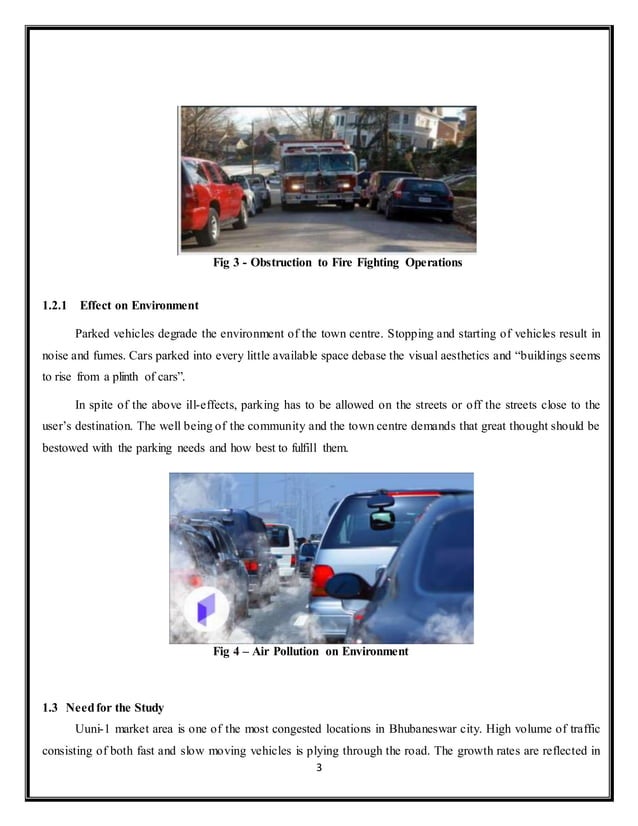 Report of parking problem | DOCX