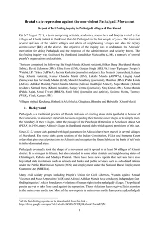 Report of pathalgadi factfinding inquiry (english) | PDF | Hinduism ...