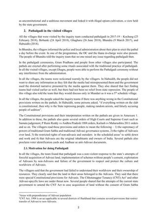 Report of pathalgadi factfinding inquiry (english) | PDF | Hinduism ...