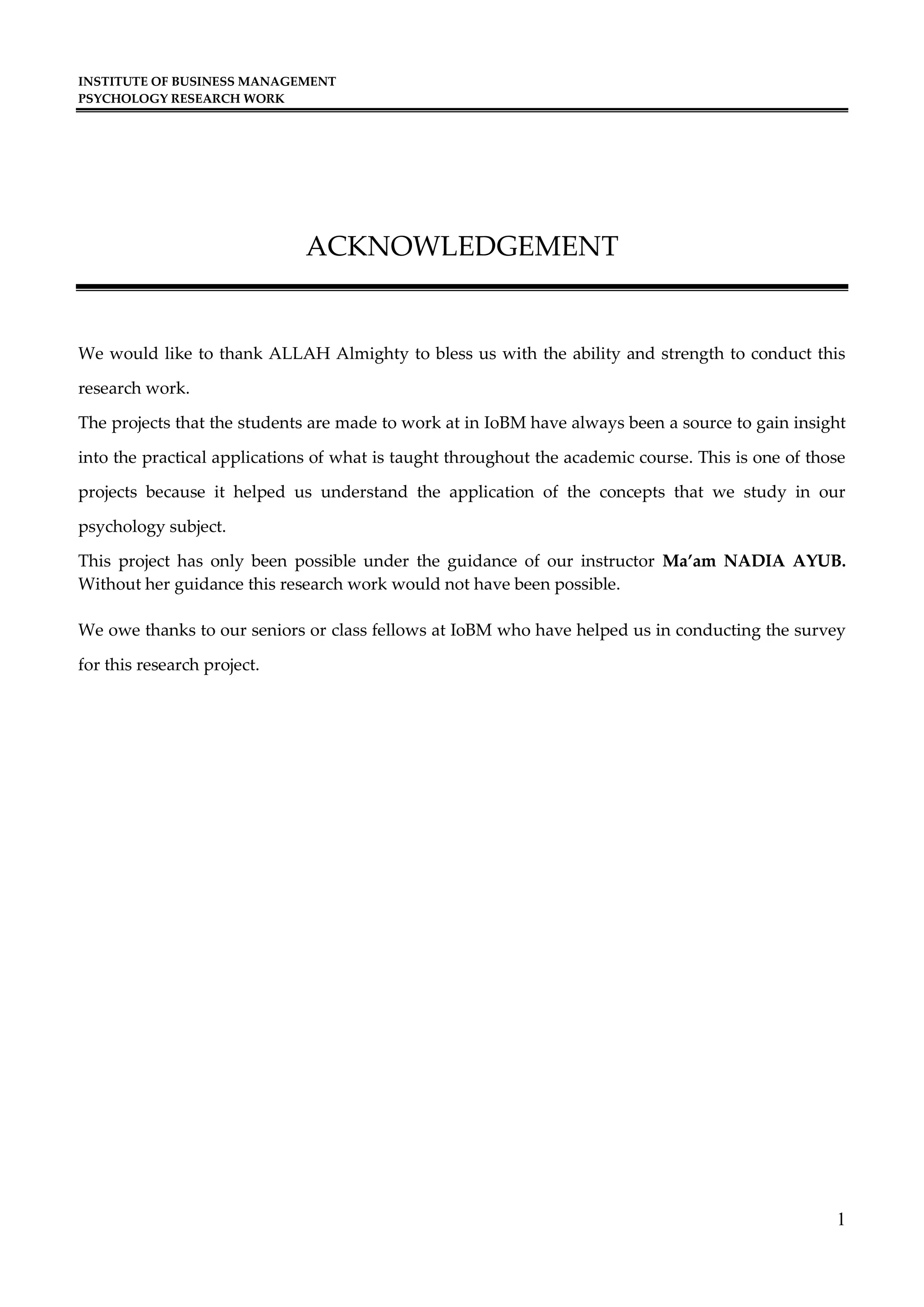 Repor on birth order & personality | DOCX