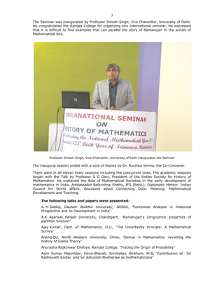 Report of ramjas seminar | PDF