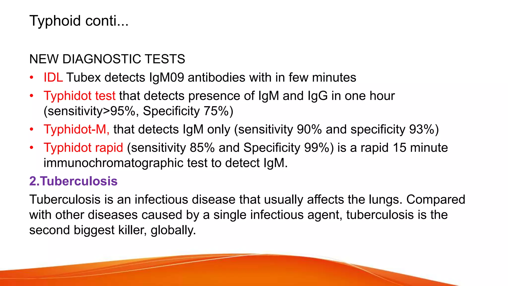 Report of recent microbial techniques developed in diagnosing some ...