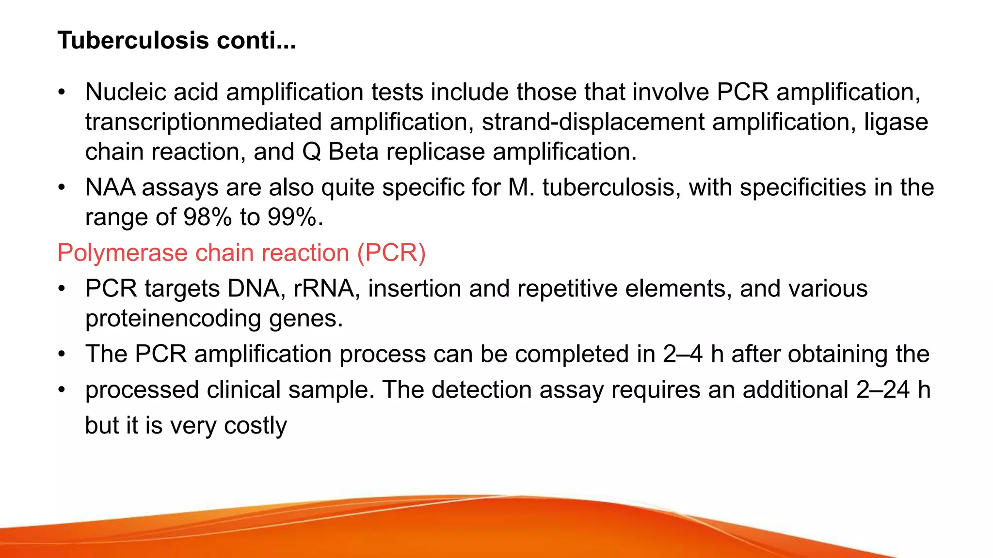 Report of recent microbial techniques developed in diagnosing some ...
