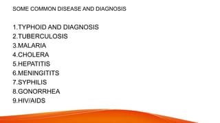 Report of recent microbial techniques developed in diagnosing some ...