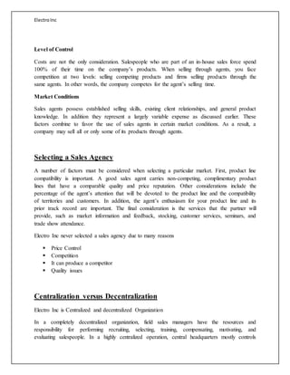 Sales Force Structure | DOCX