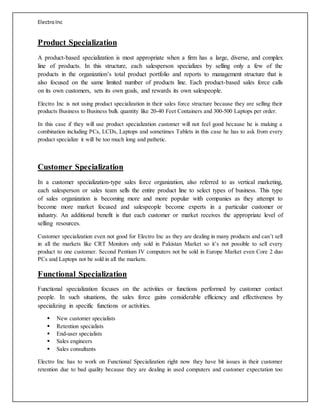Sales Force Structure | DOCX