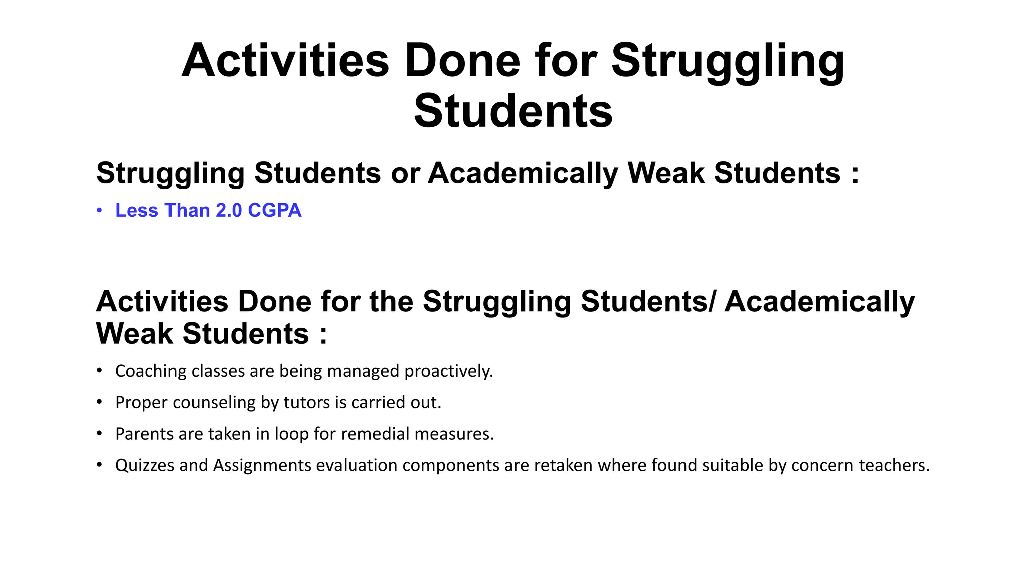 -Report of the Activities Done for Struggling Students.pptx