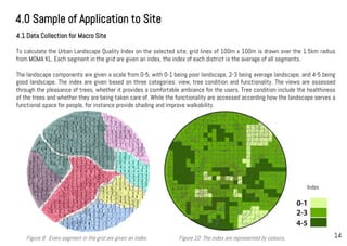 Urban landscape Quality Index Report | PPTX | Landscaping | Home & Garden